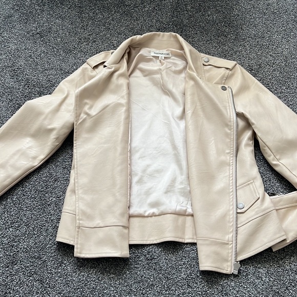 Dance & Marvel | Jackets & Coats | Dance Marvel Vegan Leather Cream ...